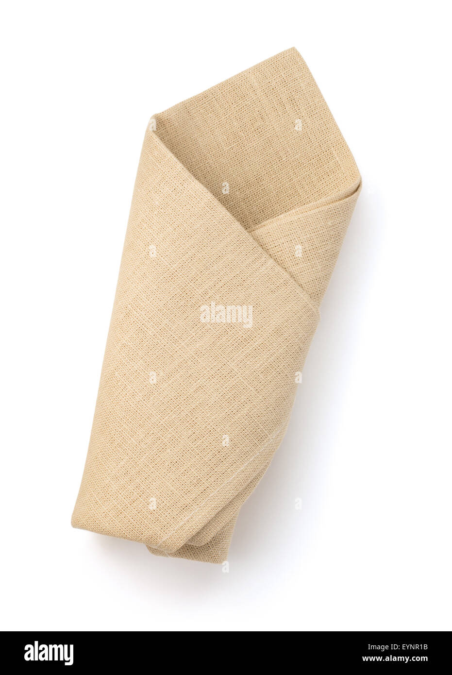 folded napkin isolated on white background Stock Photo - Alamy