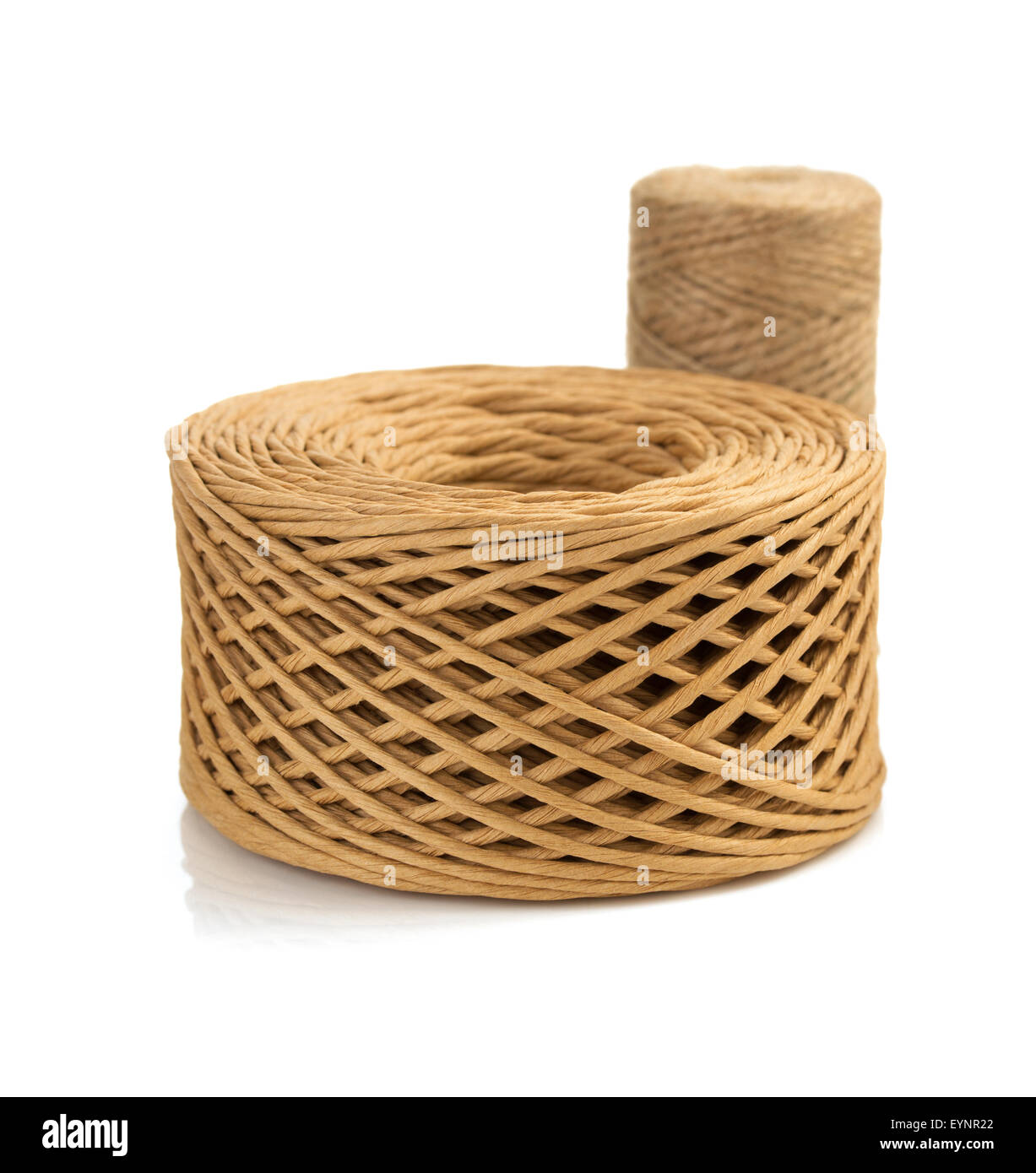 roll of twine cord and thread isolated on white background Stock Photo ...