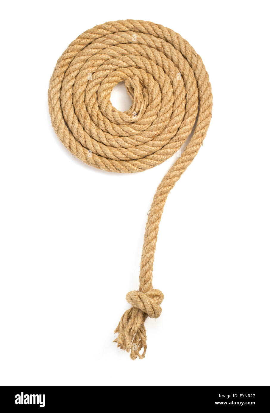 ship rope isolated on white background Stock Photo - Alamy