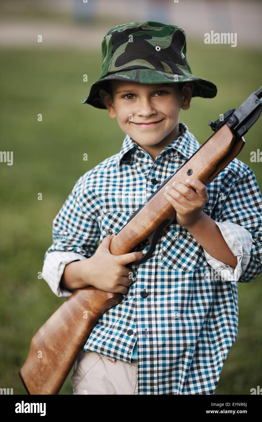 Airgun boy hi-res stock photography and images - Alamy