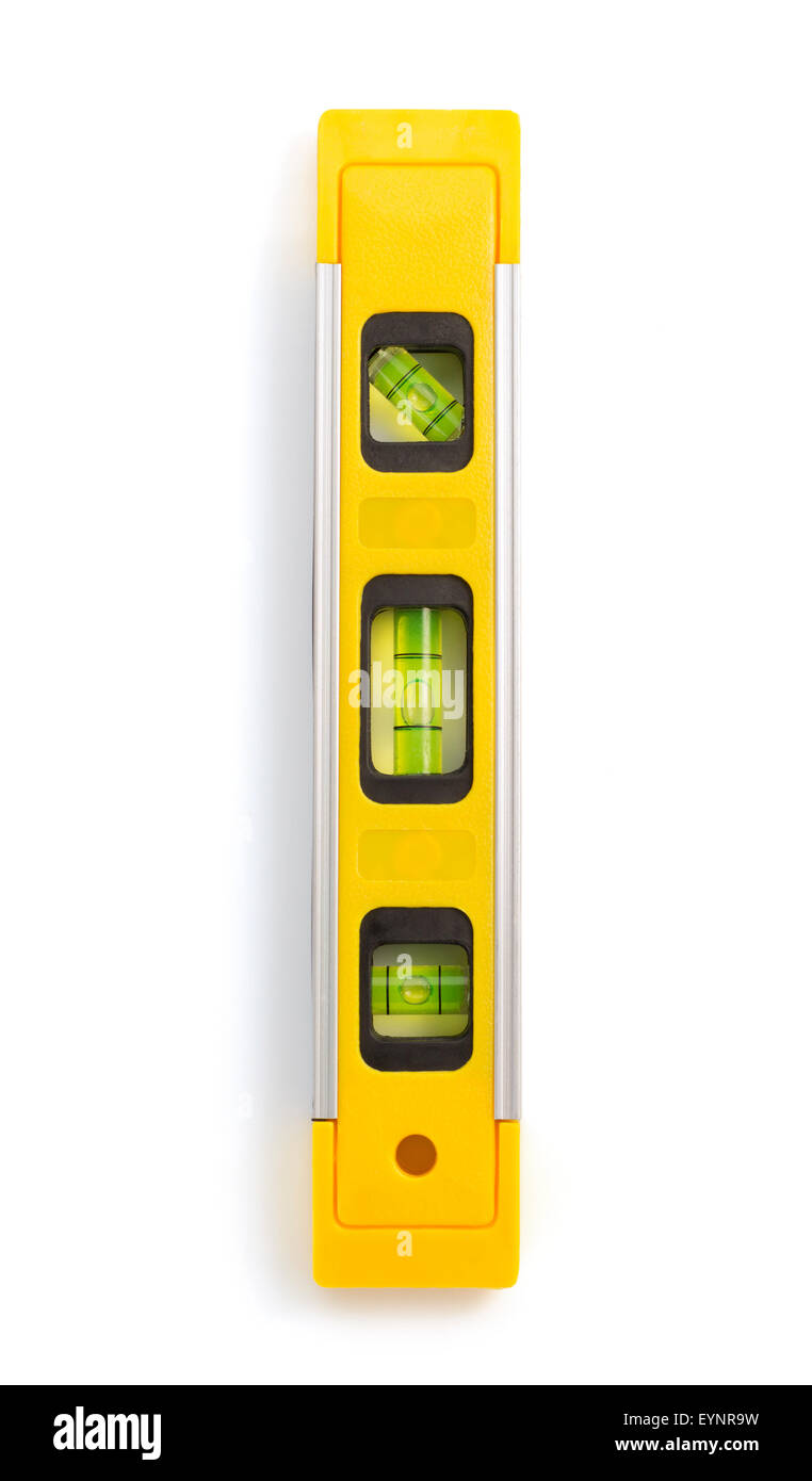 construction level isolated on white background Stock Photo - Alamy