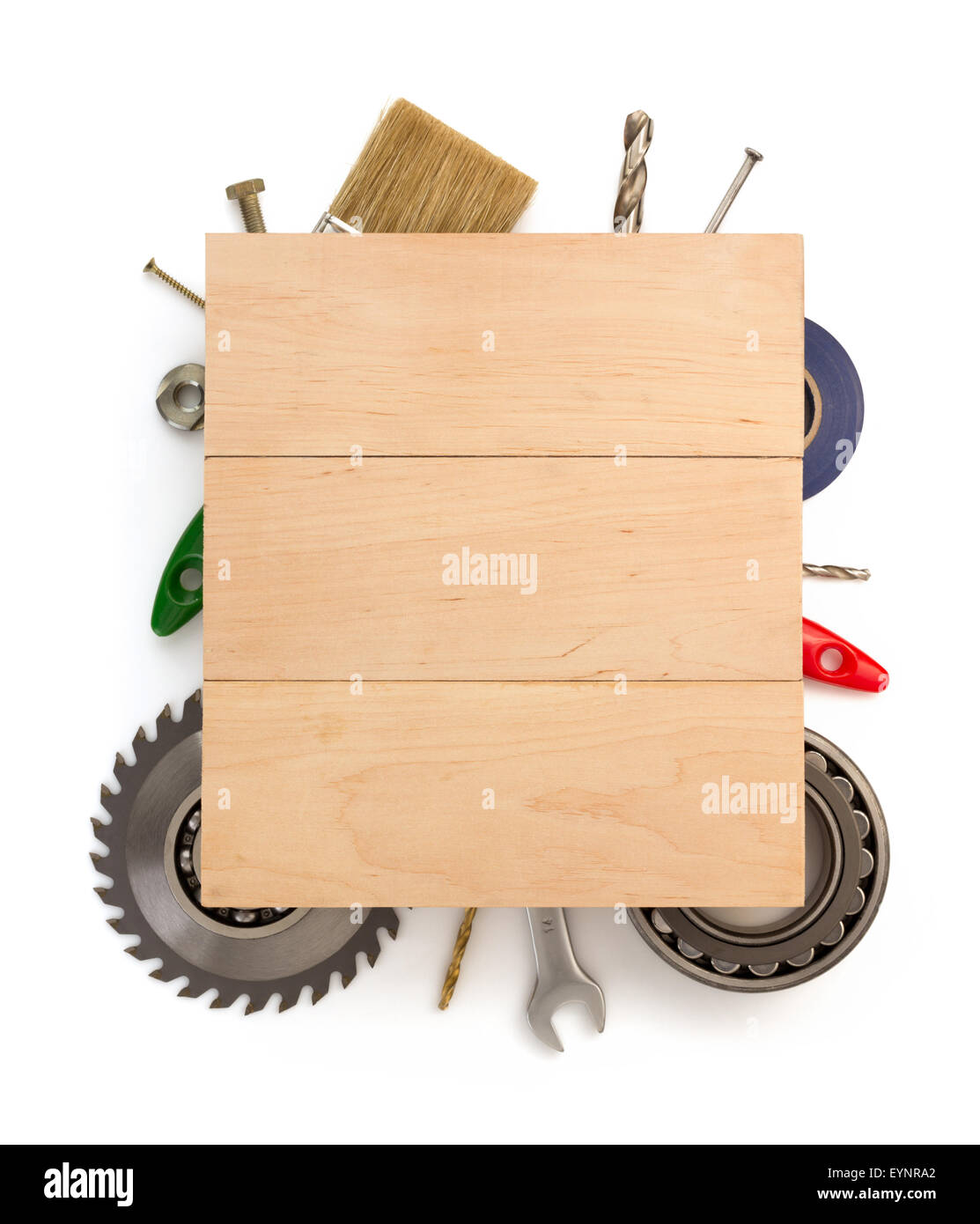 set of tools and instruments isolated on white background Stock Photo ...