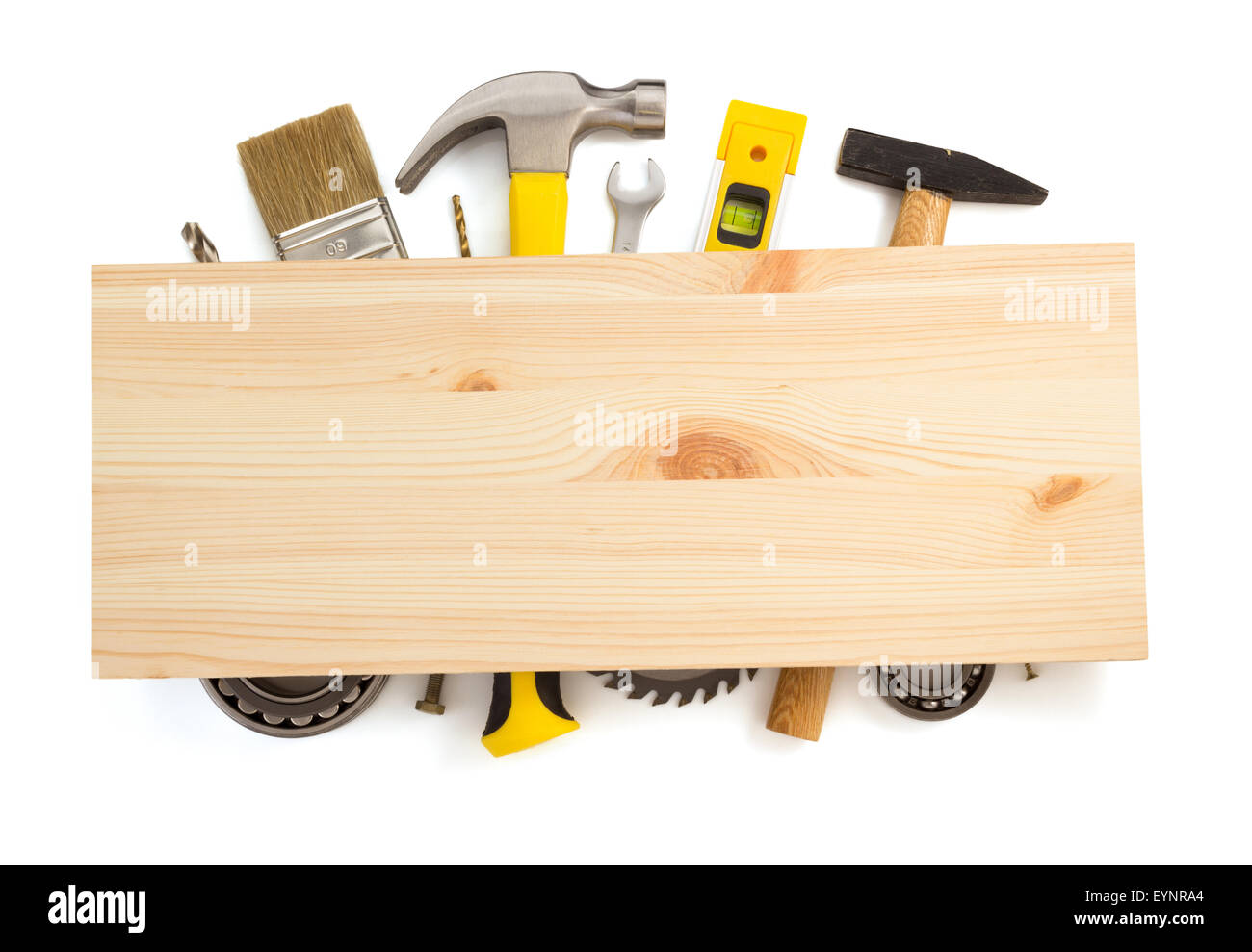 set of tools and instruments isolated on white background Stock Photo ...