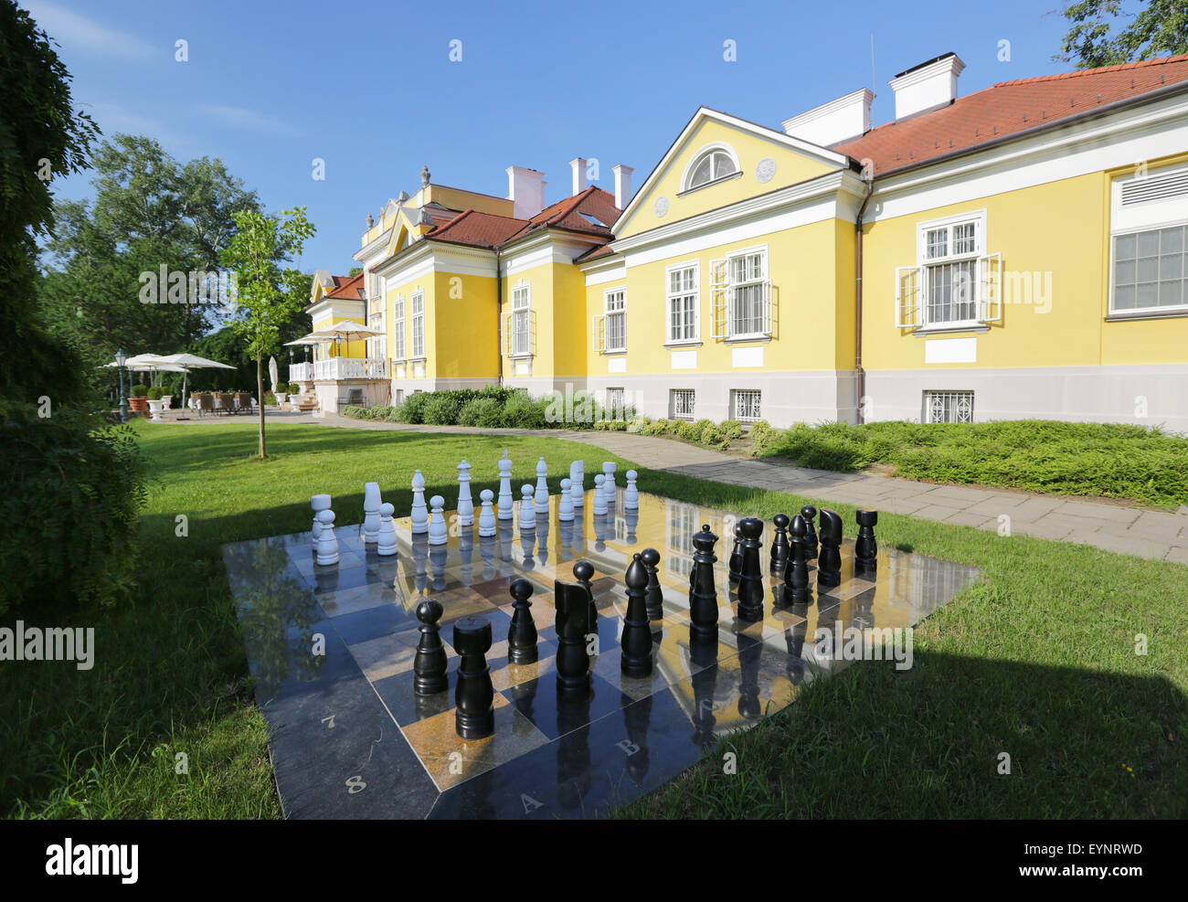 Large mansion with pool hi-res stock photography and images - Alamy