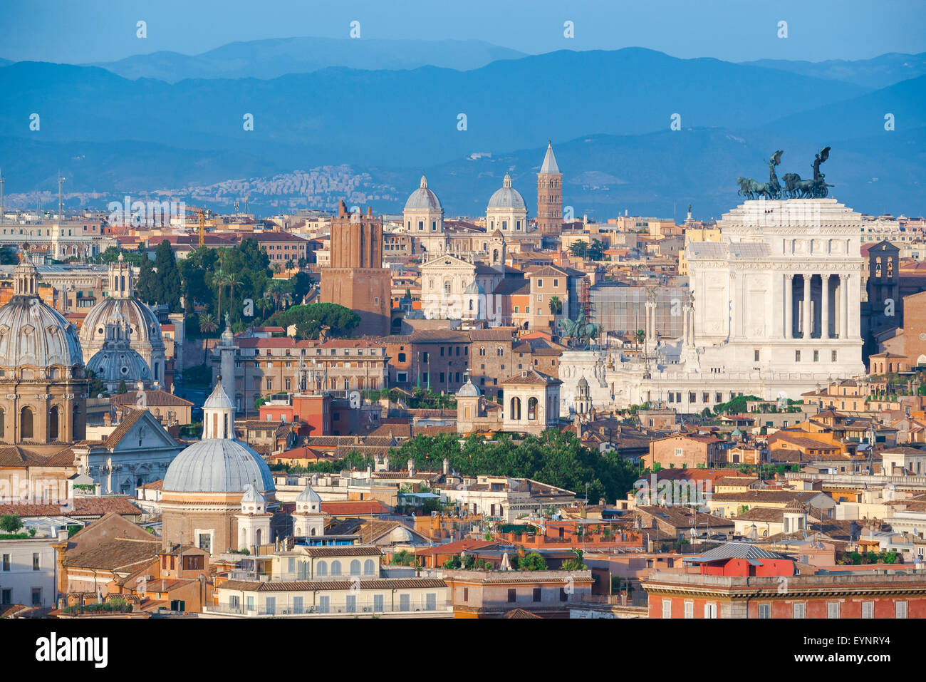 Rome city skyline, view of the Centro Storico - historical centre - of ...