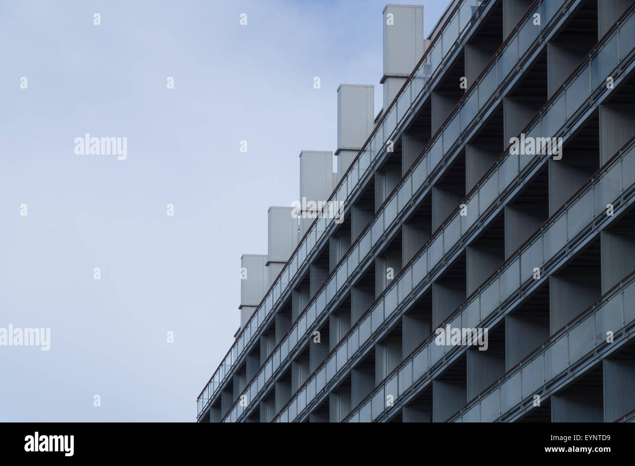 Facade of residential building, the hotel's terraces Stock Photo - Alamy