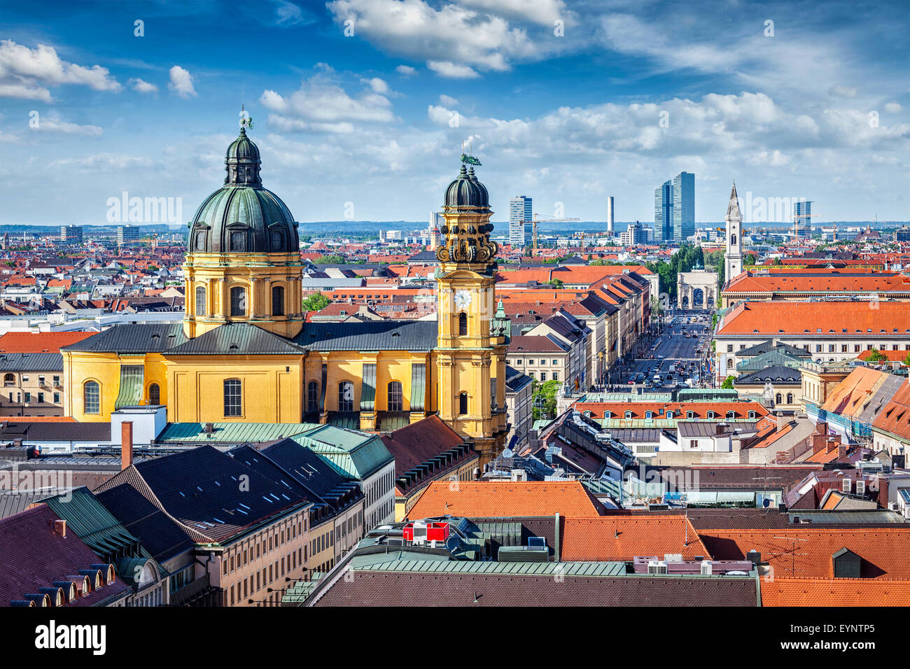 Aerial view of Munich Stock Photo - Alamy