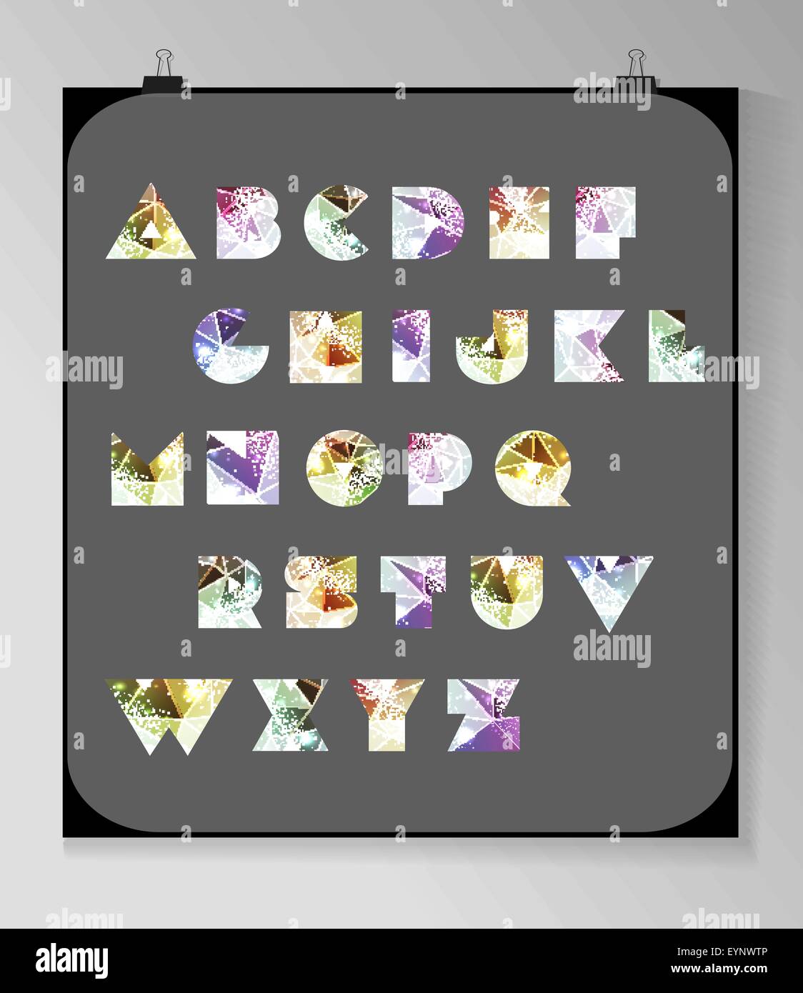 Abstract polygonal letter in Cosmic style Stock Vector Image & Art - Alamy