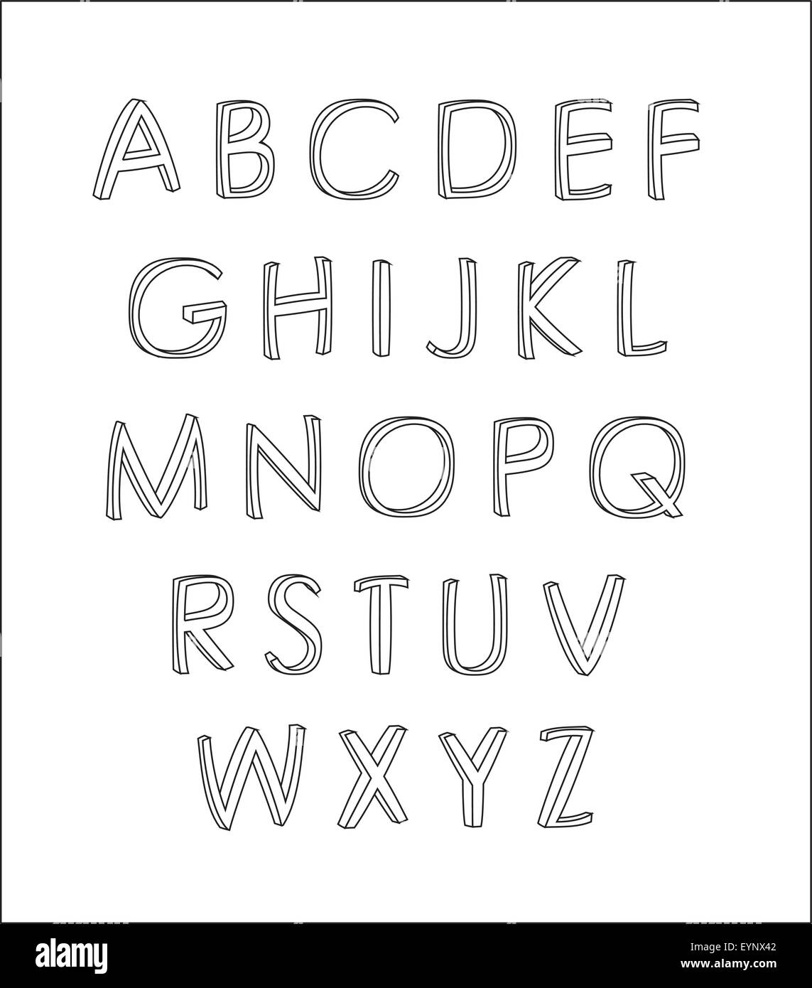 alphabet. Design elements Stock Vector Image & Art - Alamy