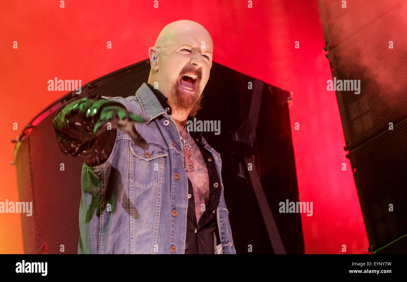 Wacken, Germany. 01st Aug, 2015. Singer Rob Halford of heavy metal band ...