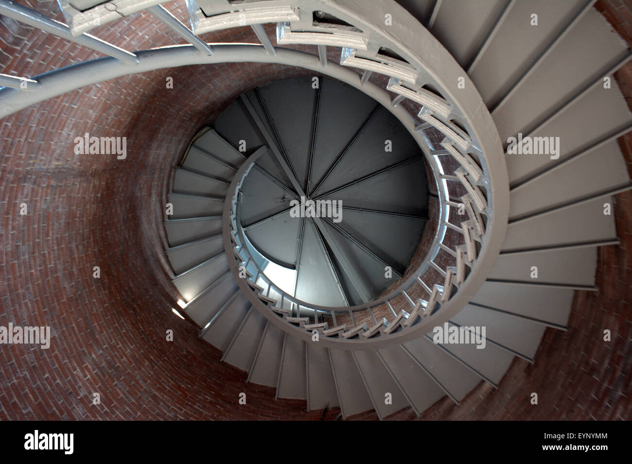 Lighthouse spiral stairway Stock Photo - Alamy