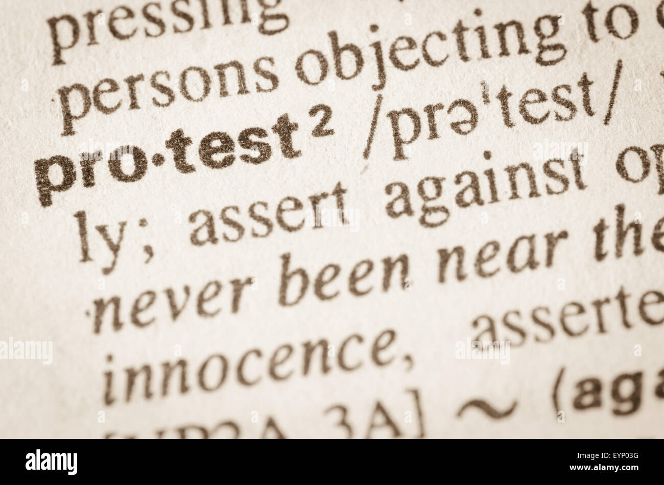 Protest word hi-res stock photography and images - Alamy