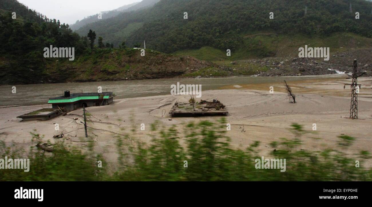 2014 sunkoshi landslide hi-res stock photography and images - Alamy