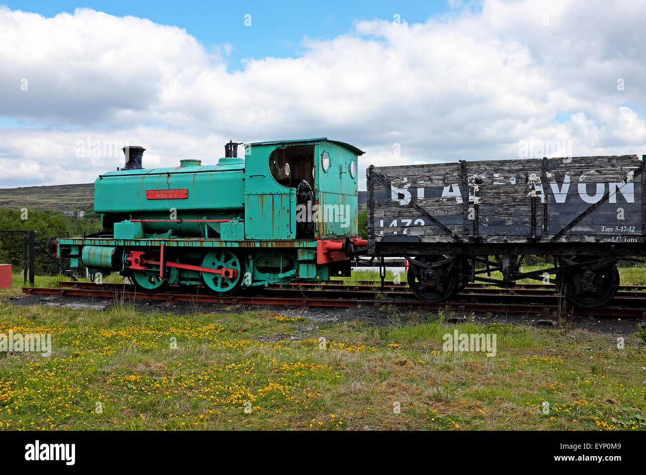 OLD STEAM TANK ENGINE AT THE BIG PIT, PART OF THE BLAENAVON WORLD ...