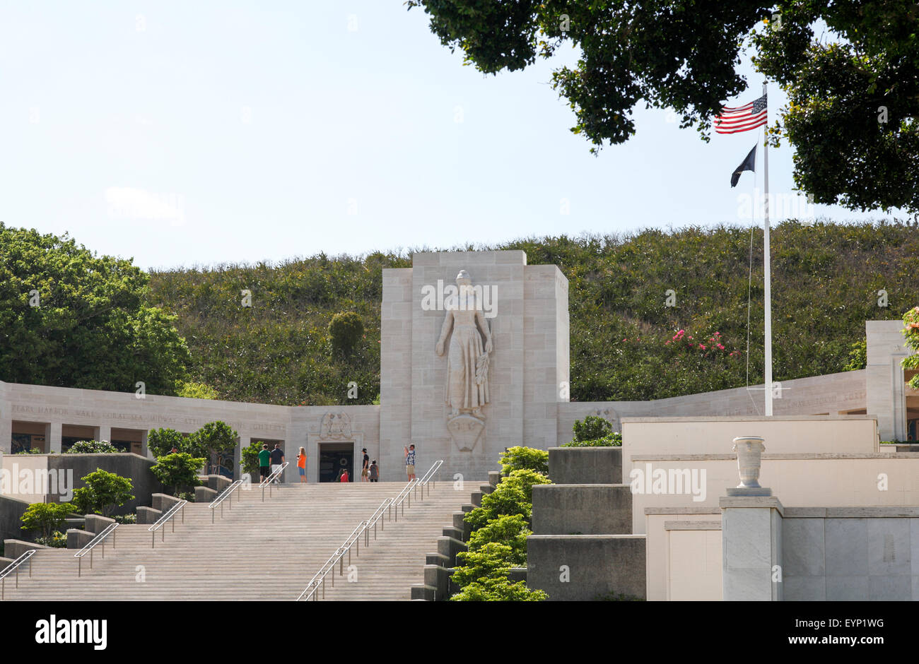 Honolulu, Hawaii, USA. 28th Jul, 2015. The Lady Columbia statue ...