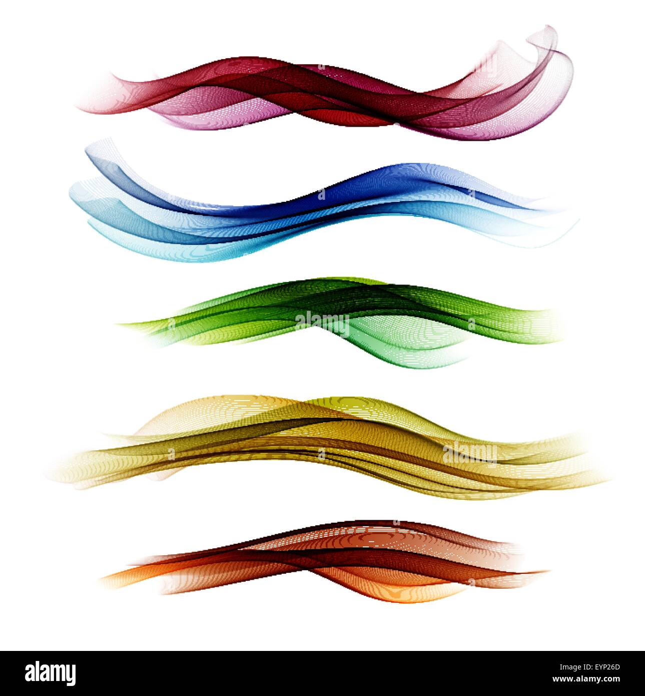 Set Of Abstract Waved Design Stock Vector Image & Art - Alamy