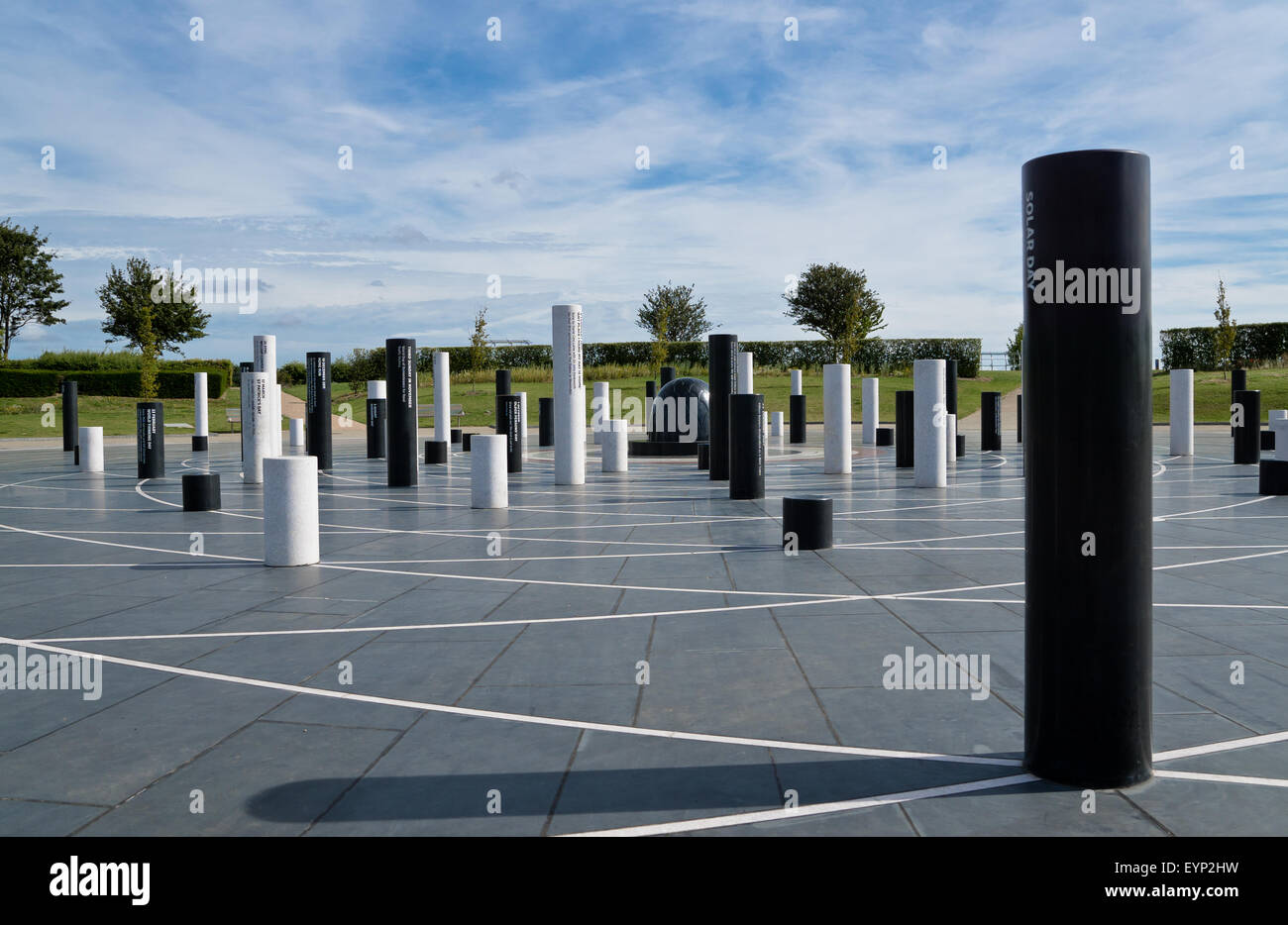 The Milton Keynes Rose plaza in Campbell Park Stock Photo - Alamy