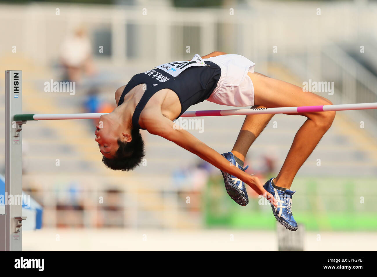 Kimiidera Athletic Stadium, Wakayama, Japan. 1st Aug, 2015. Keitaro ...