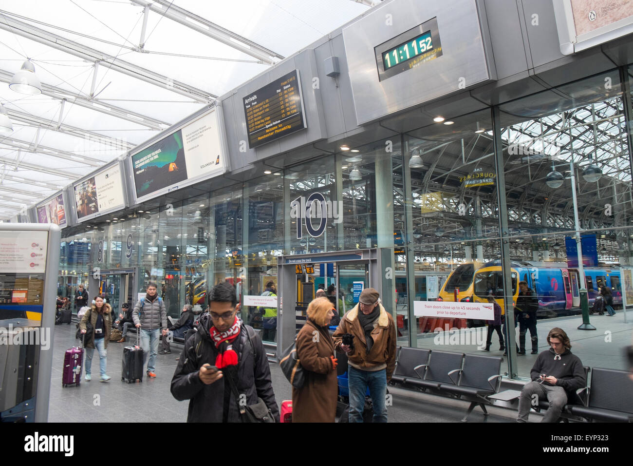 Manchester Piccadilly railway station concourse, Manchester,Lancashire ...