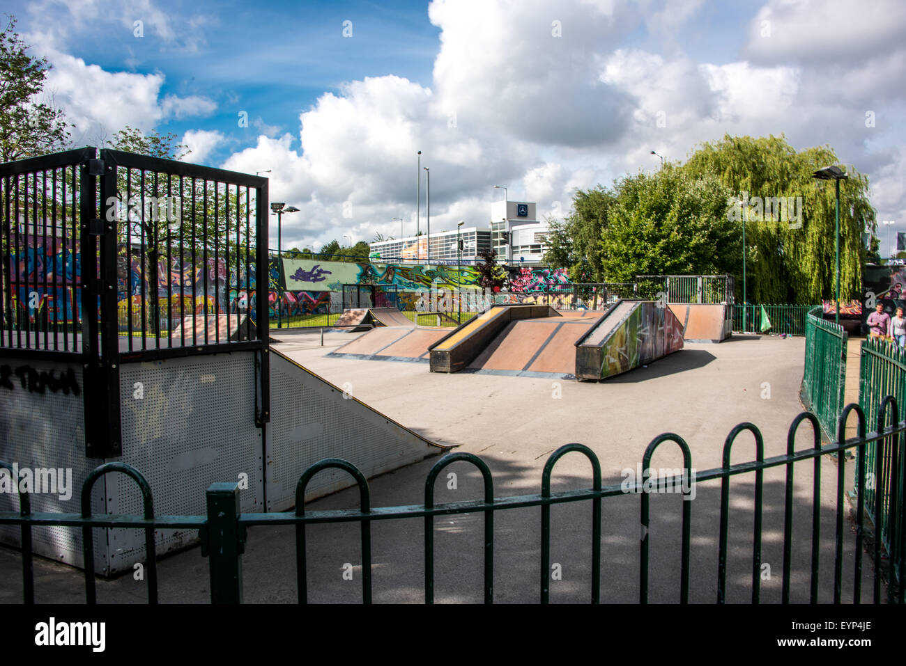 Skateboard and BMX park in subway on Penn Road Island Wolverhampton ...