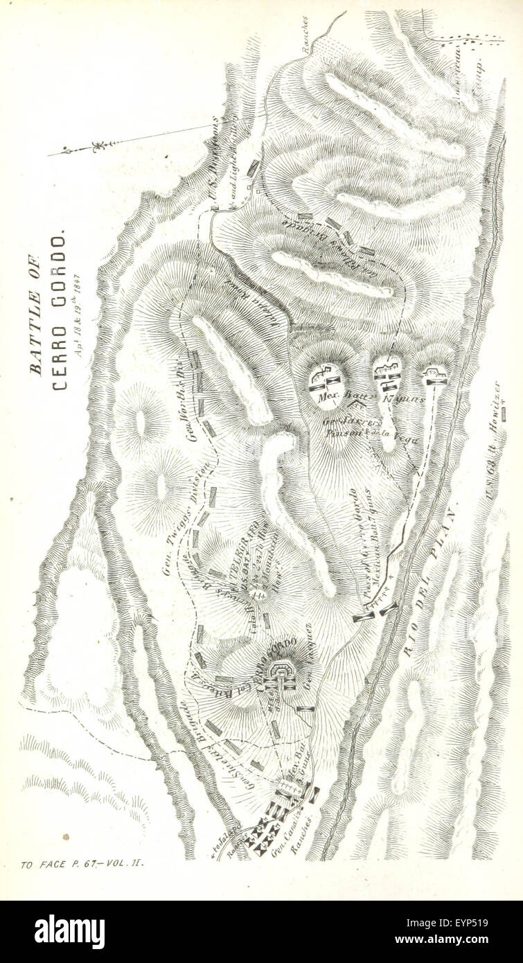 Mexico war map hi-res stock photography and images - Alamy