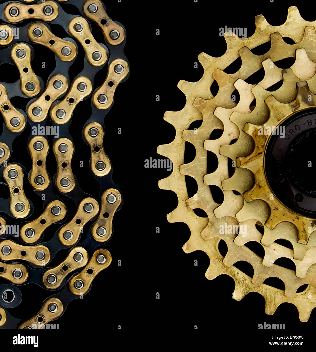 Vintage Regina Oro gold 5 speed block Stock Photo - Alamy