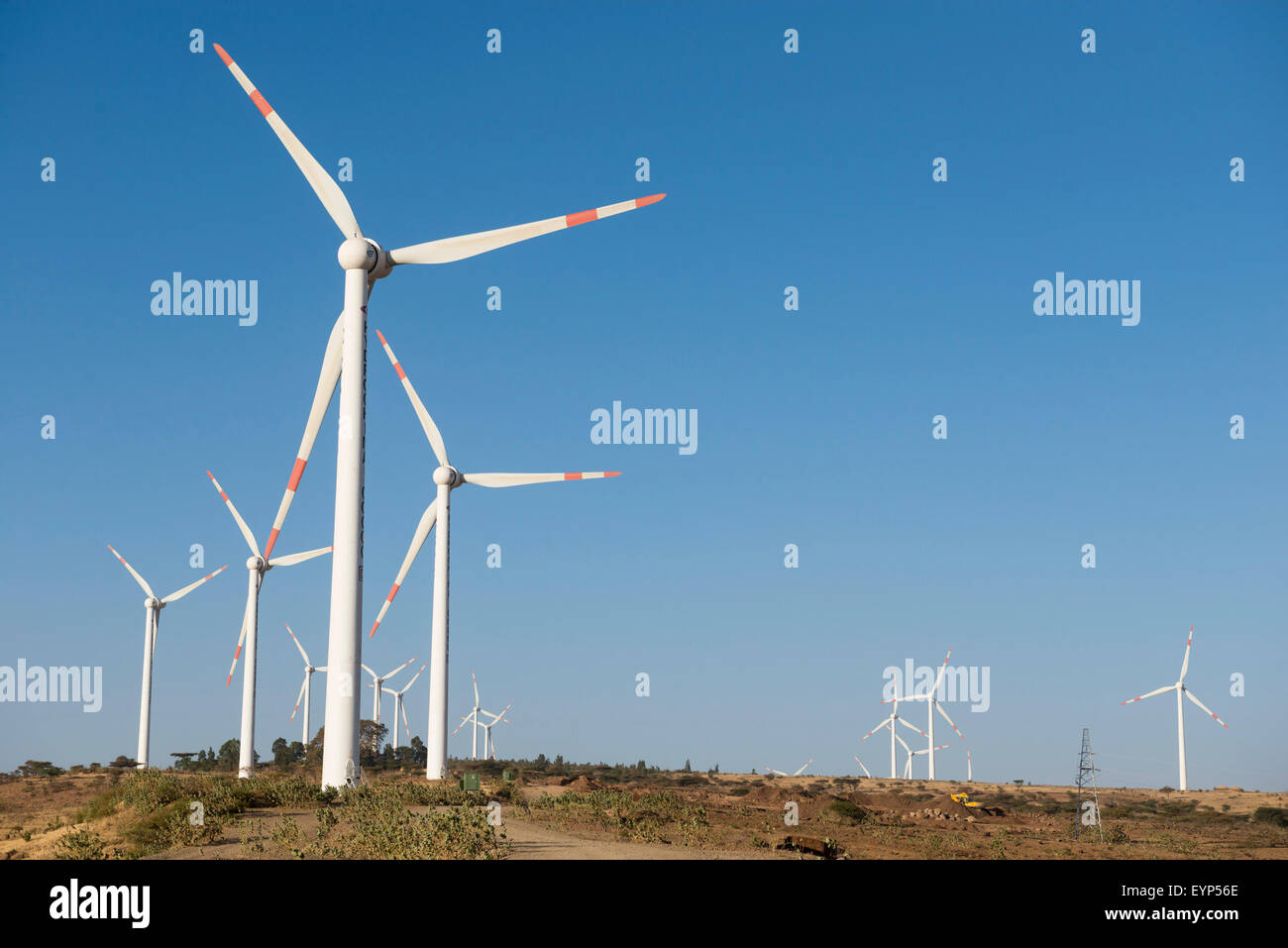 Ashegoda Wind Farm, Ethiopia Stock Photo - Alamy