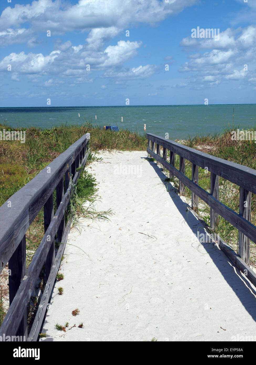 Beach access ramp Stock Photo - Alamy