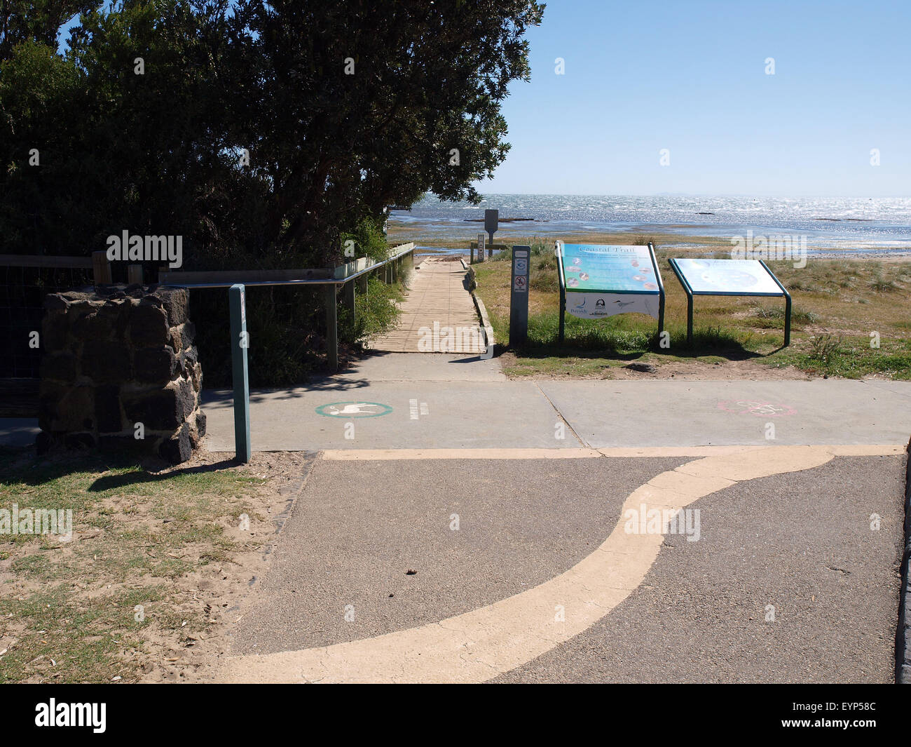Beach access ramp Stock Photo - Alamy