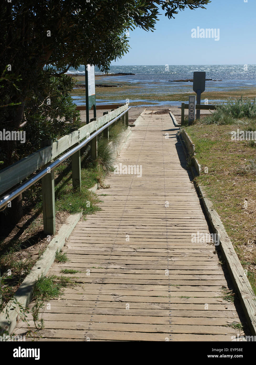 Beach access ramp Stock Photo - Alamy
