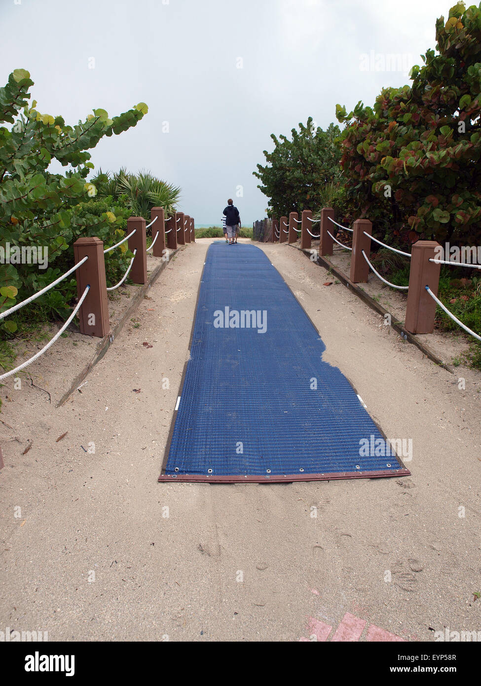Beach access ramp Stock Photo - Alamy