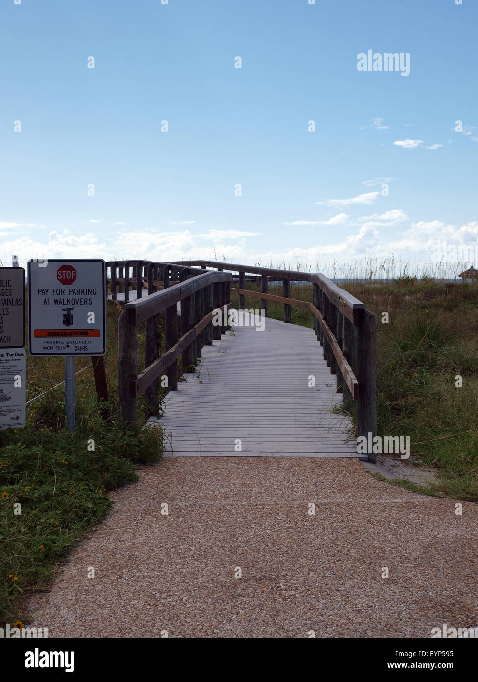 Beach access ramp Stock Photo - Alamy
