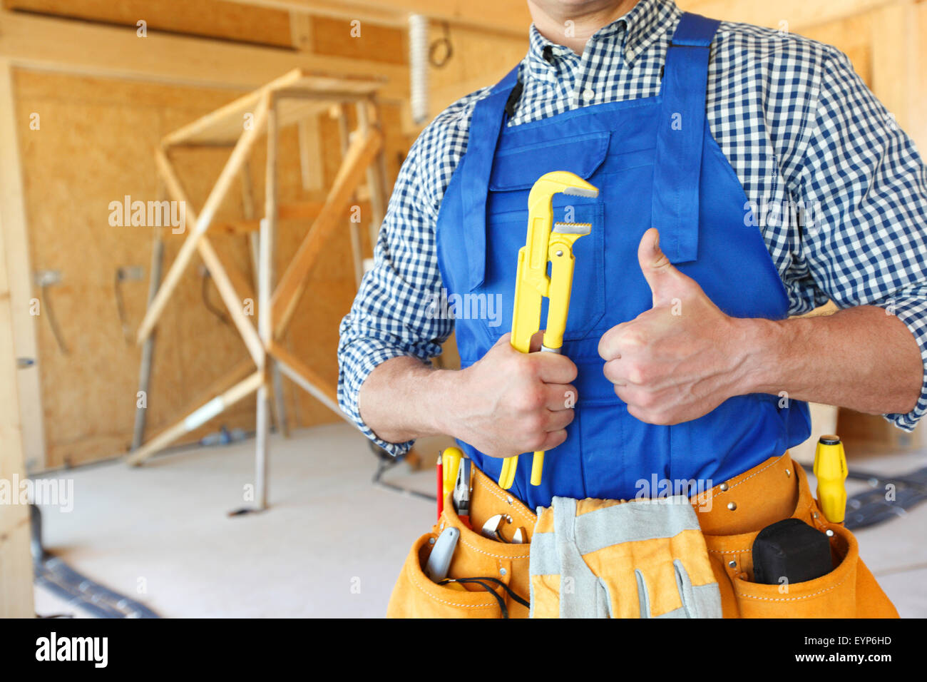 portrait of workman Stock Photo - Alamy