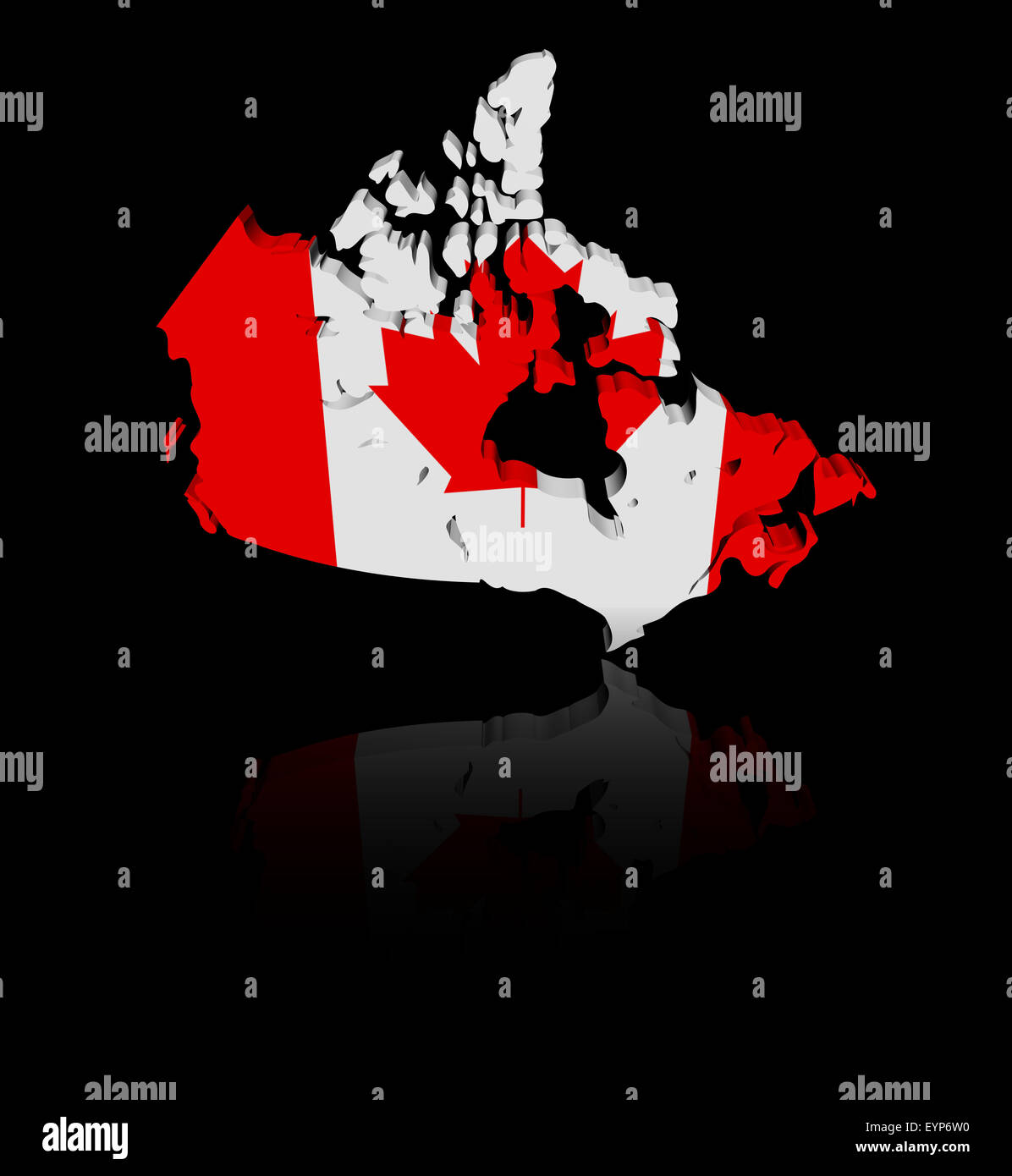 Canada map hi-res stock photography and images - Alamy