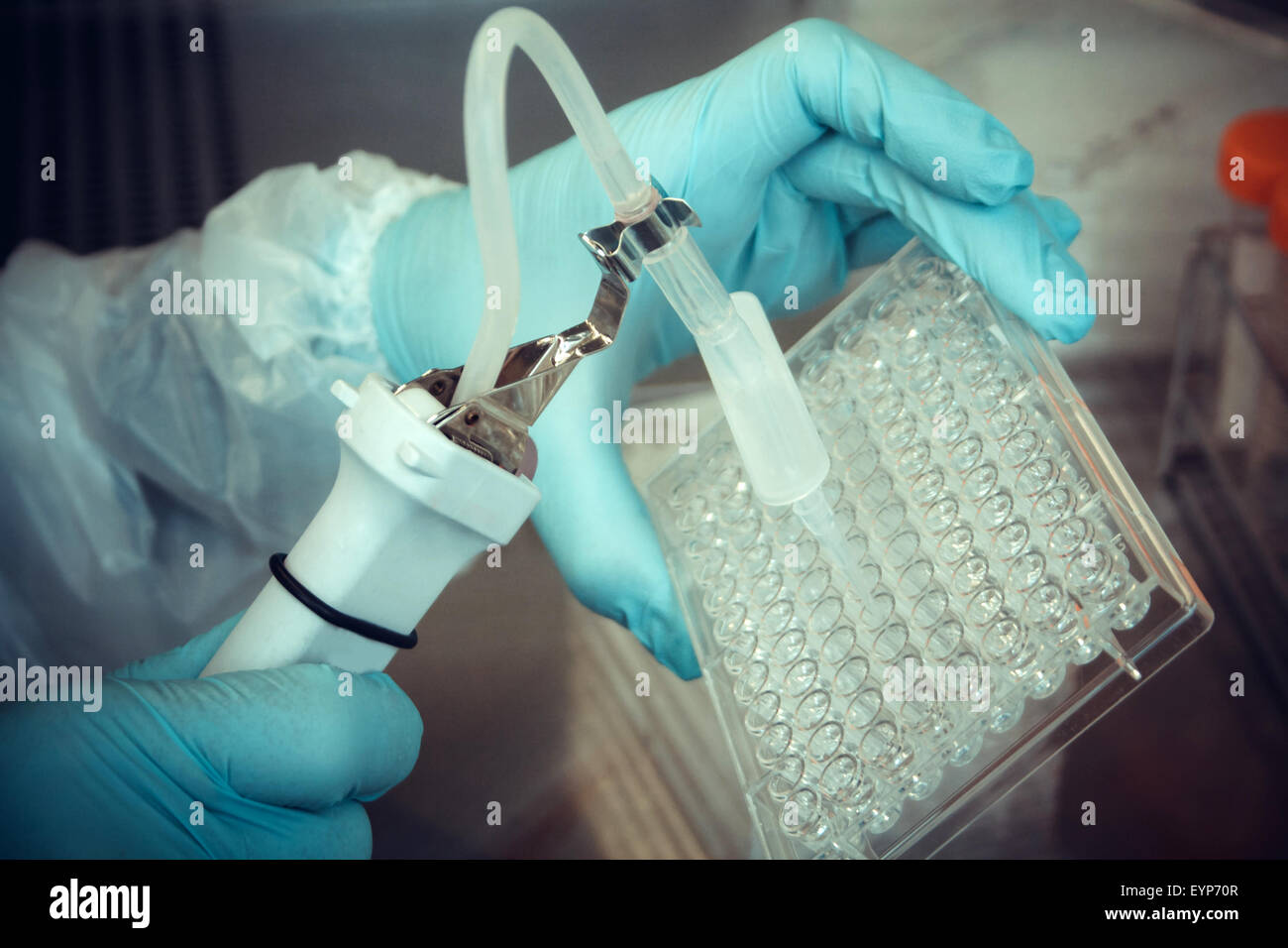 Liquid pipette scientist hi-res stock photography and images - Alamy