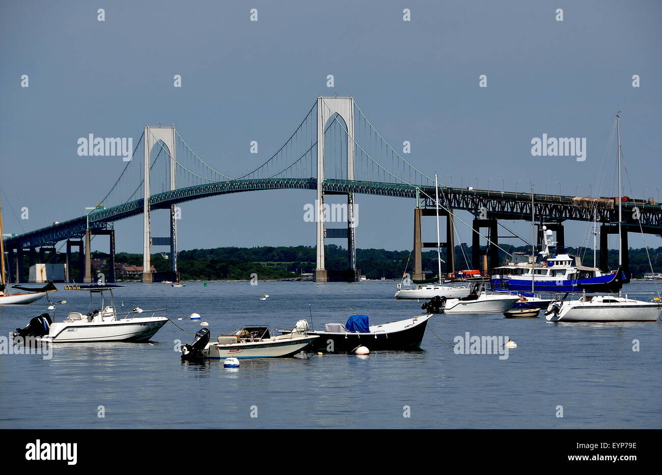 Claiborne pell newport bridge hi-res stock photography and images - Alamy