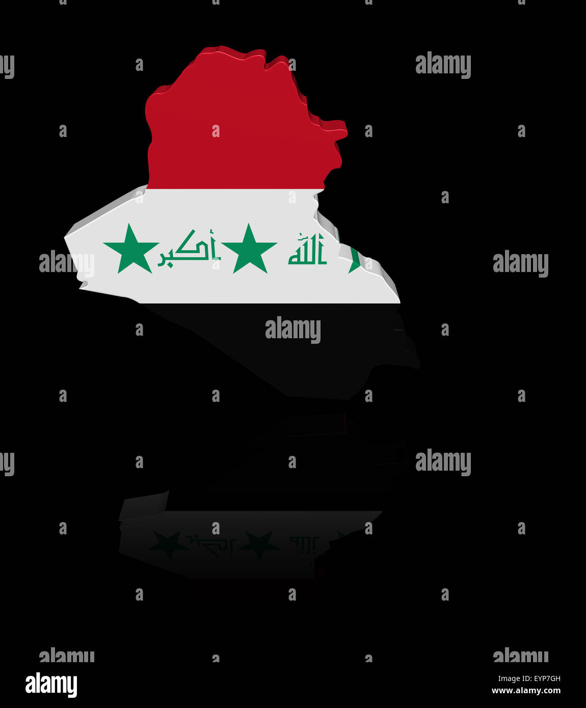 Iraq map hi-res stock photography and images - Alamy