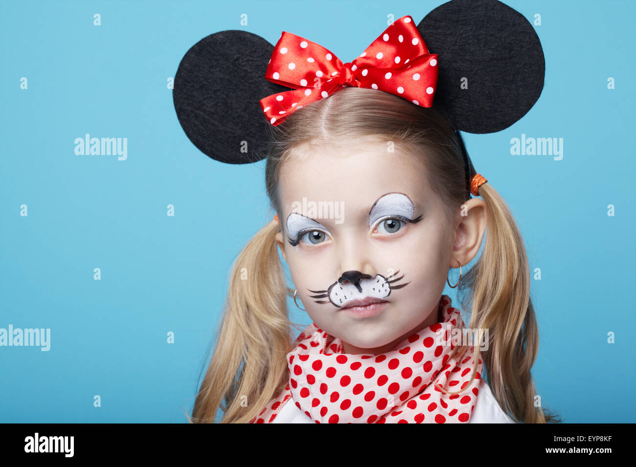 little girl with mouse mask Stock Photo - Alamy