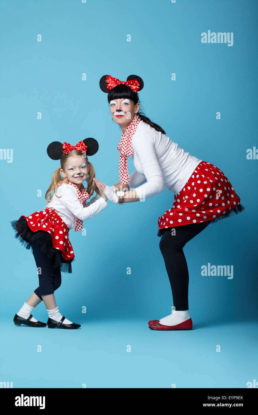 beautiful girls with mouse masks Stock Photo - Alamy