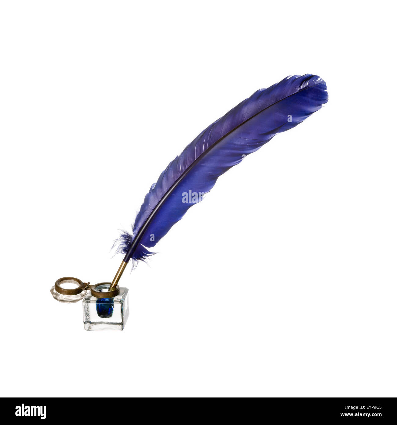 Ink inkpot quill pen Cut Out Stock Images & Pictures - Alamy