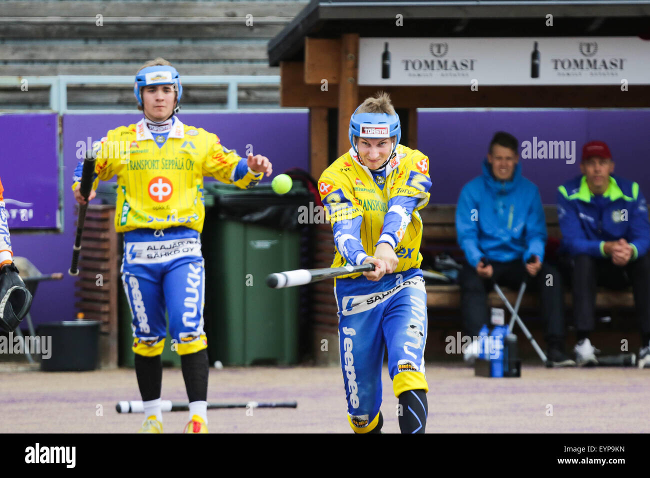 Sotkamo, Finland, 2nd August 2015. Action from a Superpesis League ...