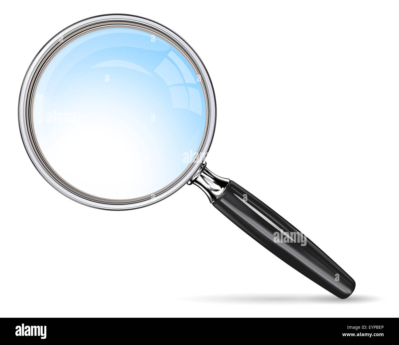 Vector EPS 10 magnifying glass. Blue lens effect Stock Photo - Alamy