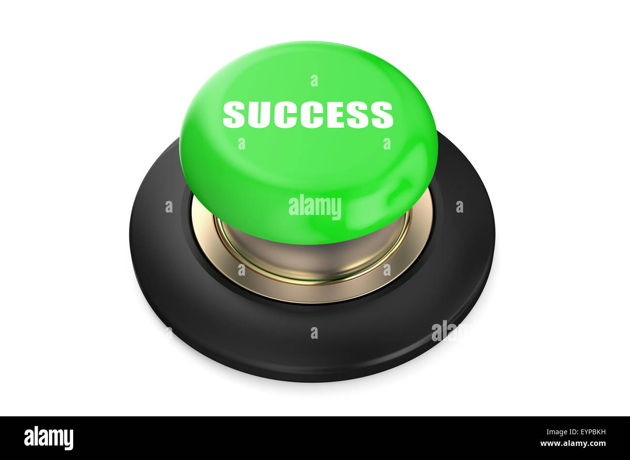 Success Green button isolated on white background Stock Photo - Alamy