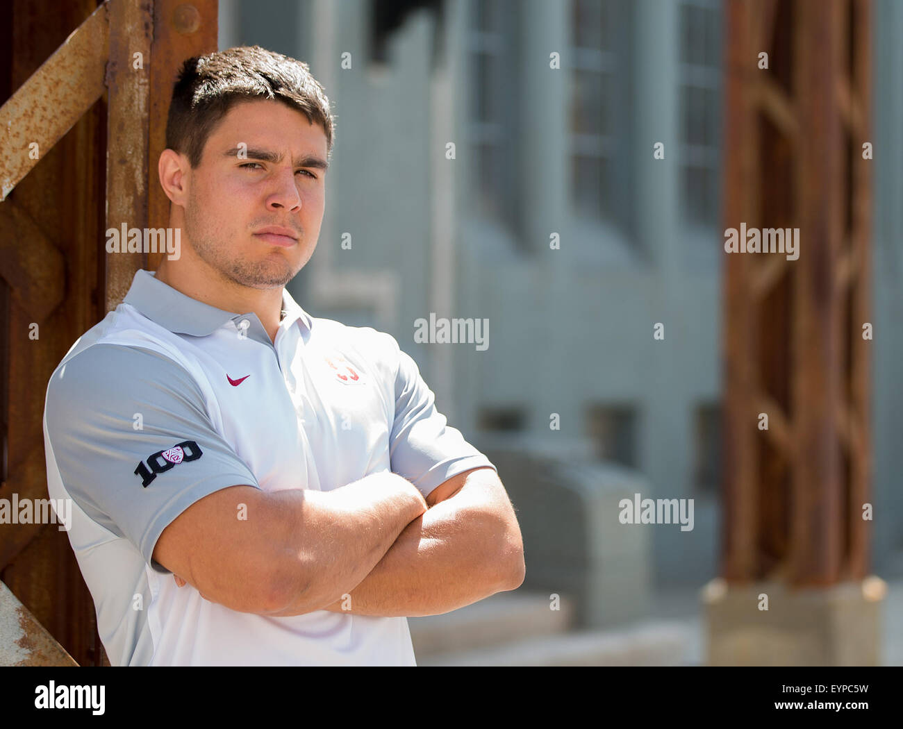 Burbank, CA. 31st July, 2015. Stanford Cardinal linebacker Blake ...