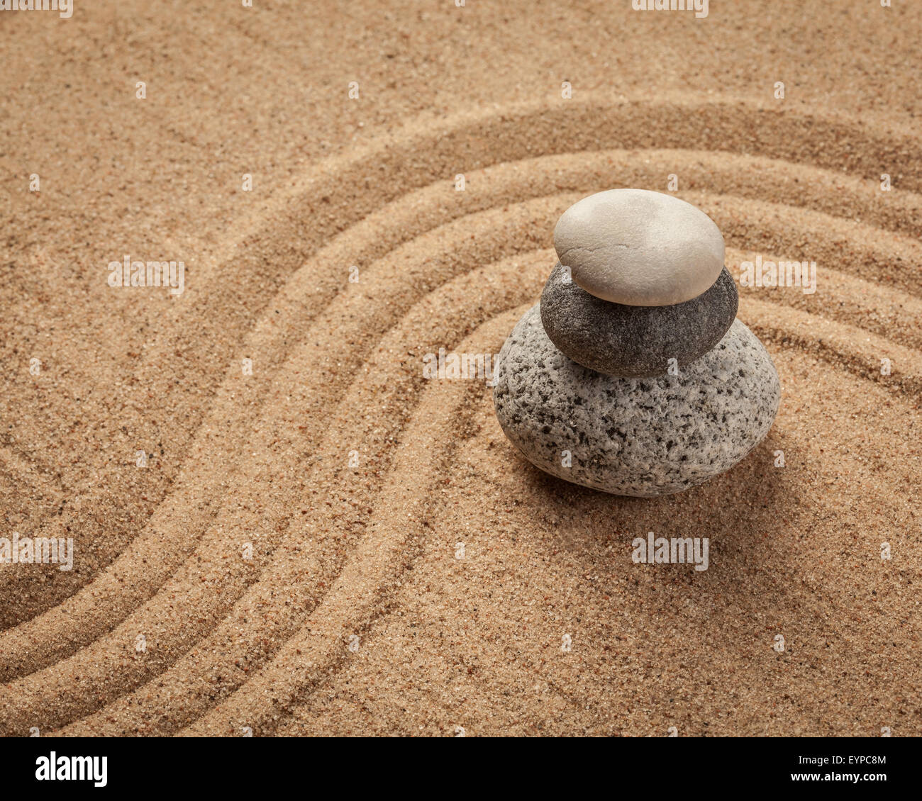 Japanese Zen stone garden Stock Photo - Alamy