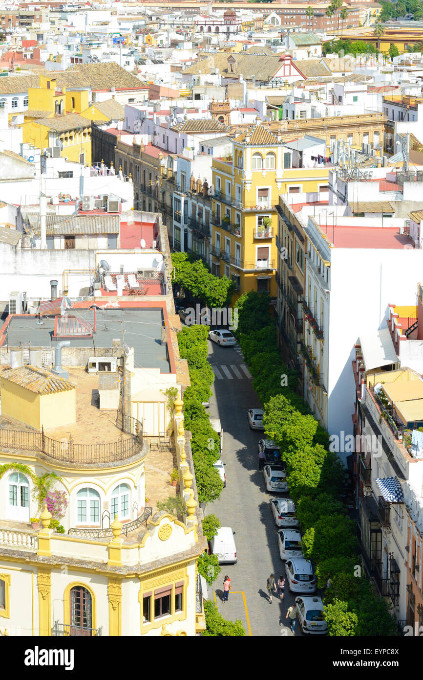 Rooftop views in Seville, Andalusia in Spain Stock Photo - Alamy