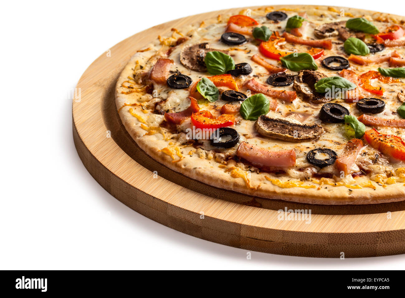 Isolated shot pizza ham hi-res stock photography and images - Alamy