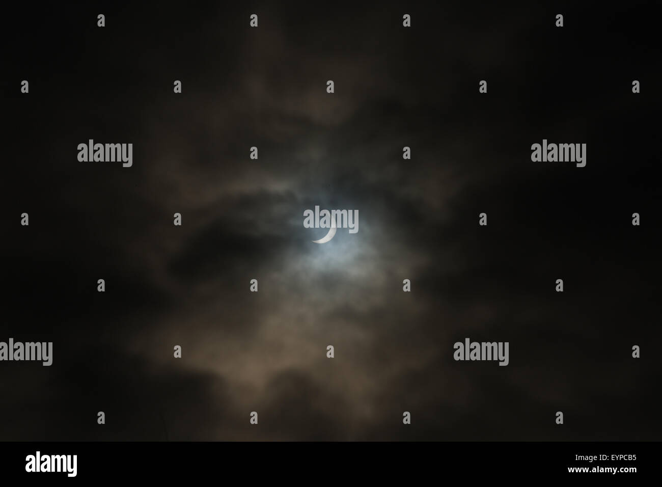 Partial Lunar Eclipse Stock Photo - Alamy