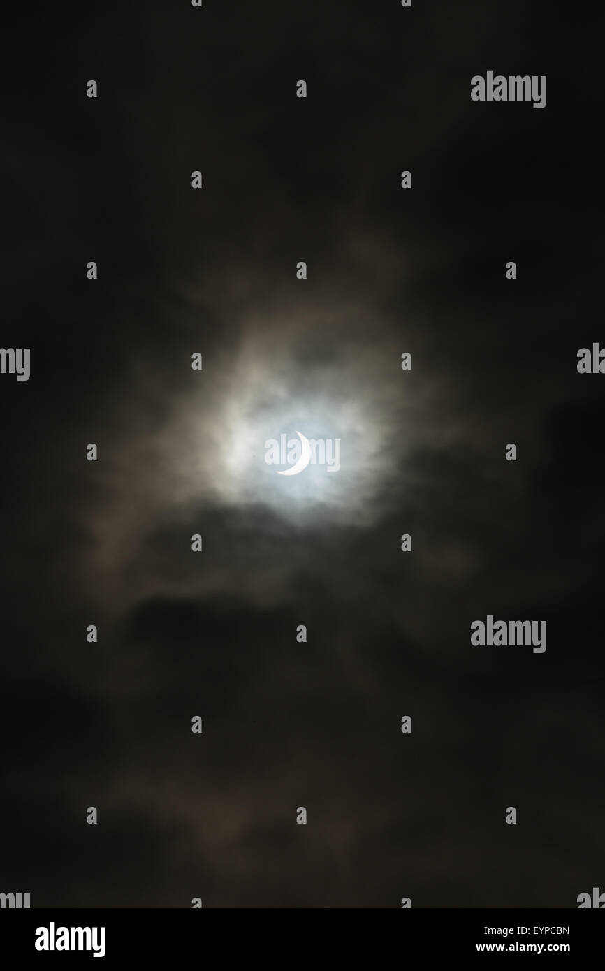 Partial Lunar Eclipse Stock Photo - Alamy