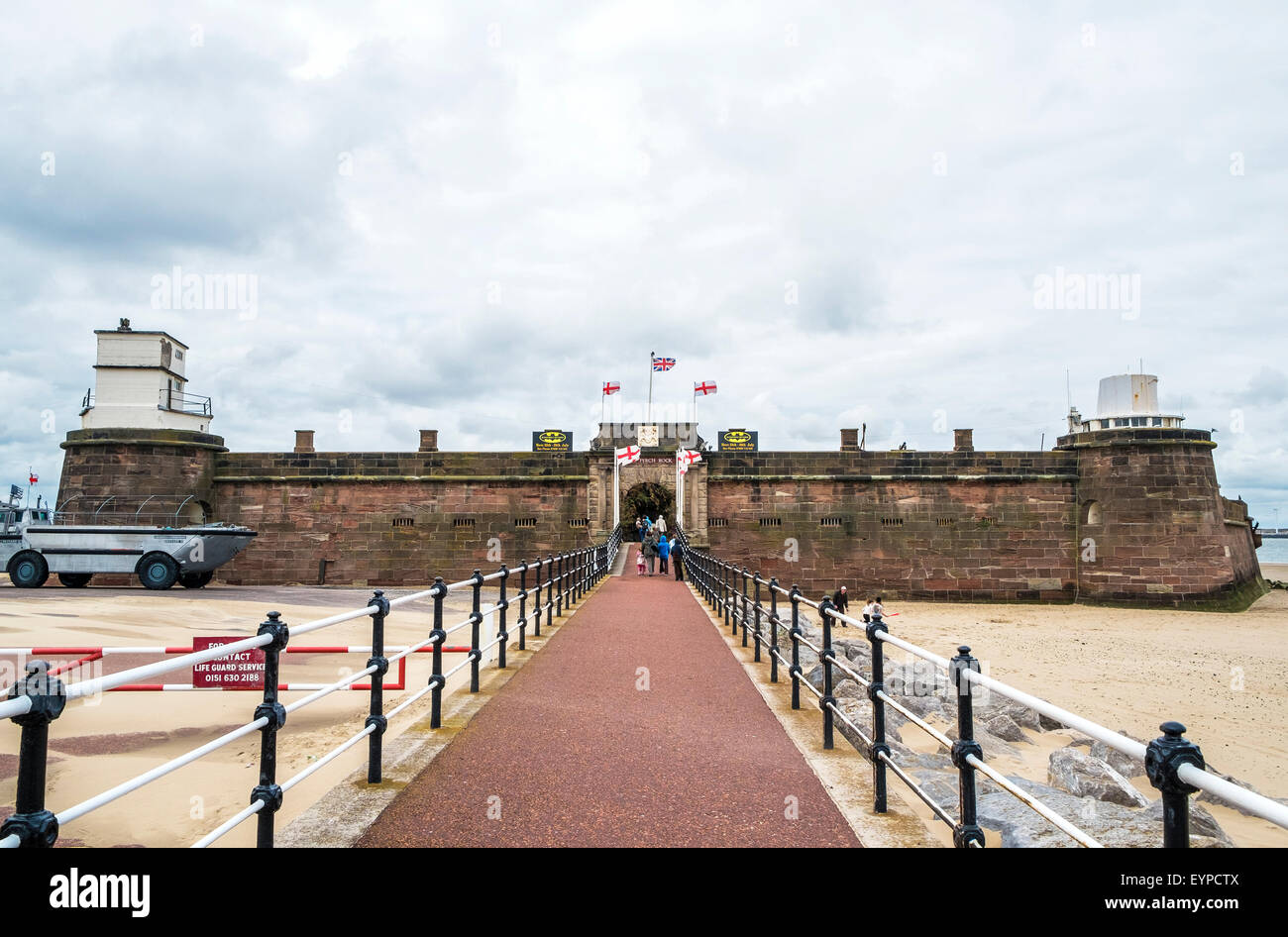 Fort Perch Rock at New Brighton on Merseyside, England, UK Stock Photo ...